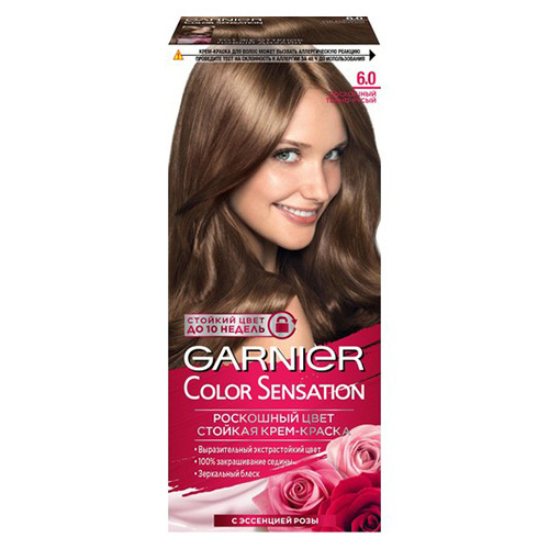 Краска для волос GARNIER COLOR SENSATION тон 6.0 (Роскошный темно-русый ...
