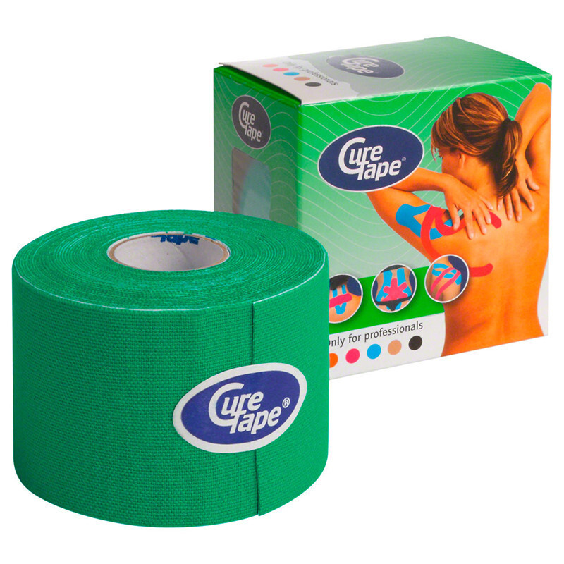 Кинезиотейп Cure Tape CureTape Neutral 5см Х 500 см, зеленый - купить с ...