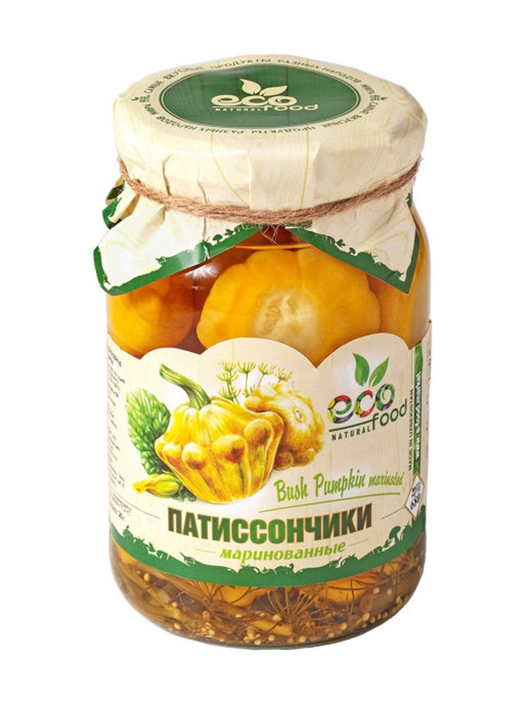 EcoFood / Патиссончики маринованные 680г / Овощные консервы / - купить ...