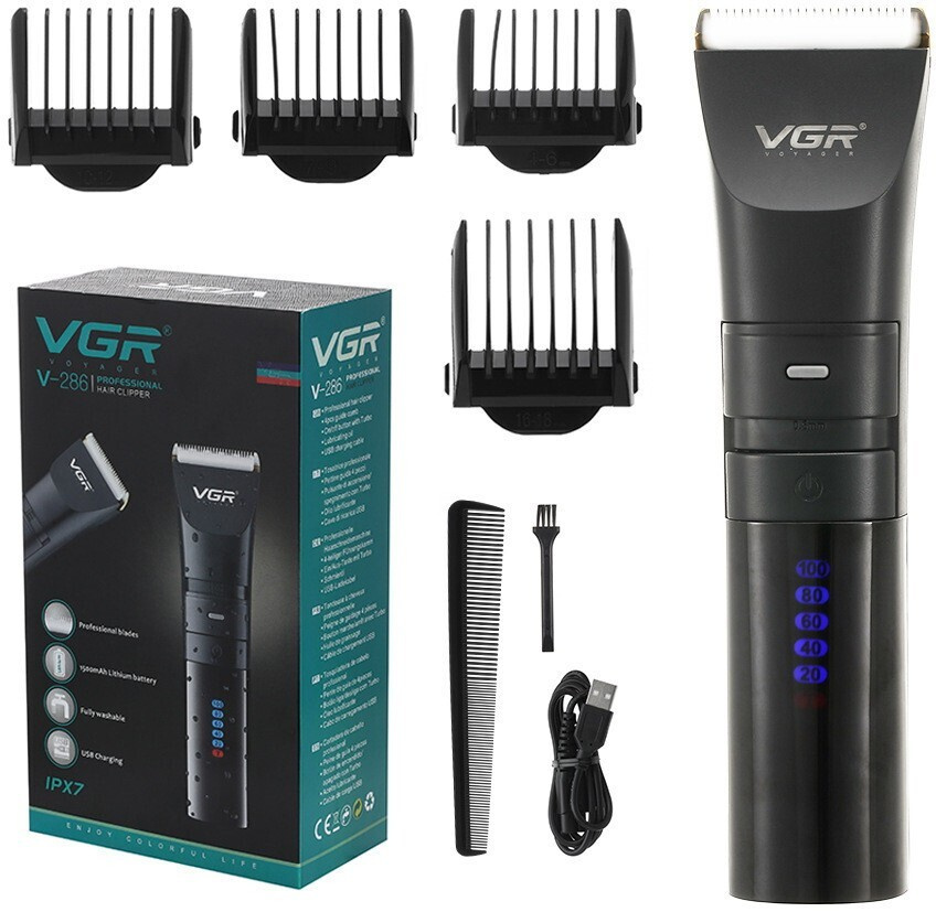 Машинка для стрижки VGR V-286, черный - купить по выгодным ценам в ...