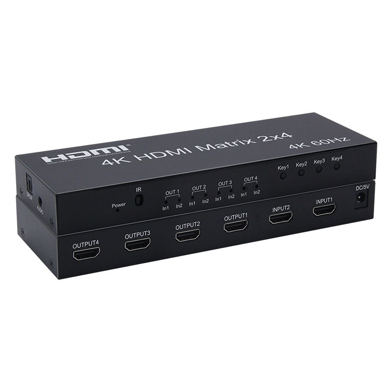 Переключатель AVE HDMX 2x4 (HDMI Matrix switch 2x4, 4K 60Hz, Downscaler ...