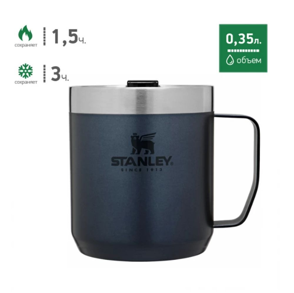 Термокружка с ручкой STANLEY Classic 0.35L Синяя - купить с доставкой ...