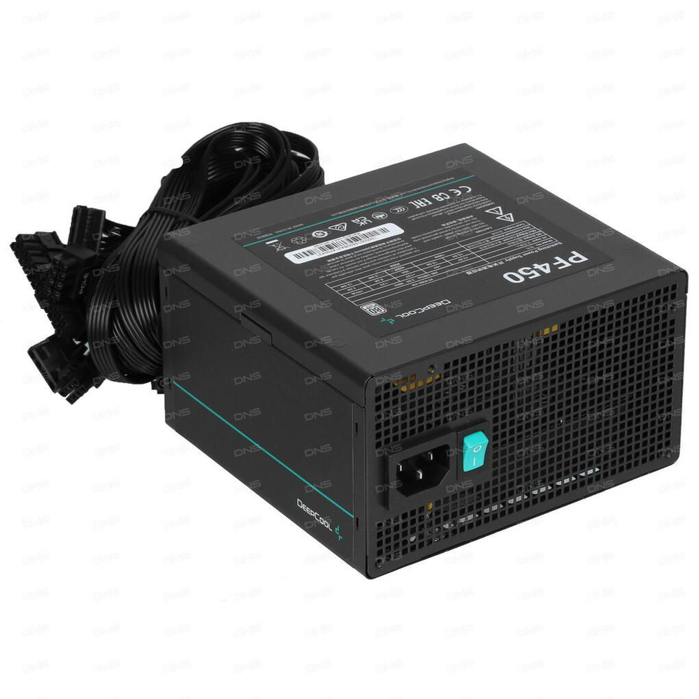 Блок питания DEEPCOOL PF450 (R-PF450D-HA0B-EU) черный - 450 Вт, 80 ...