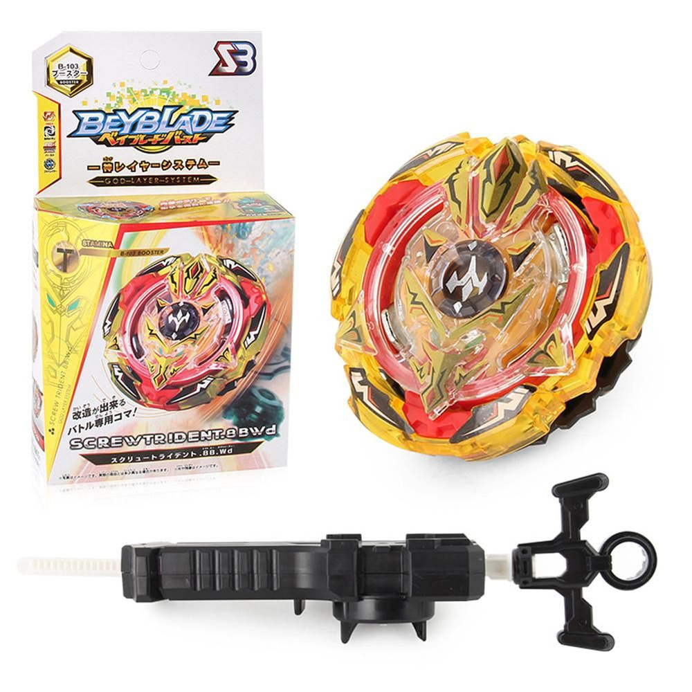 Волчок Бейблэйд Скрю Трайдент (Screw Trident) B-103 с пусковым ...