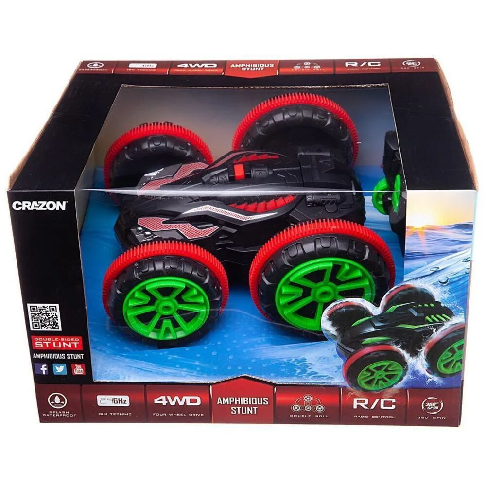 Радиоуправляемая машинка Junfa Радиоуправляемая машинка-амфибия двухсторонняя 17SL01A - купить с ...