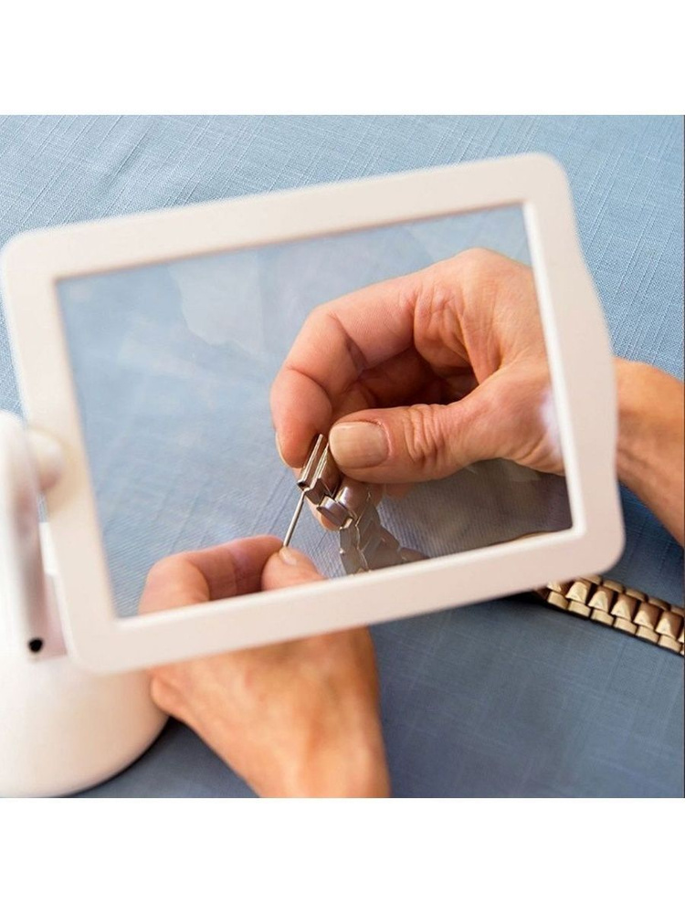 Увеличительный экран с LED-подсветкой / очки для увеличения/ лупа на ...