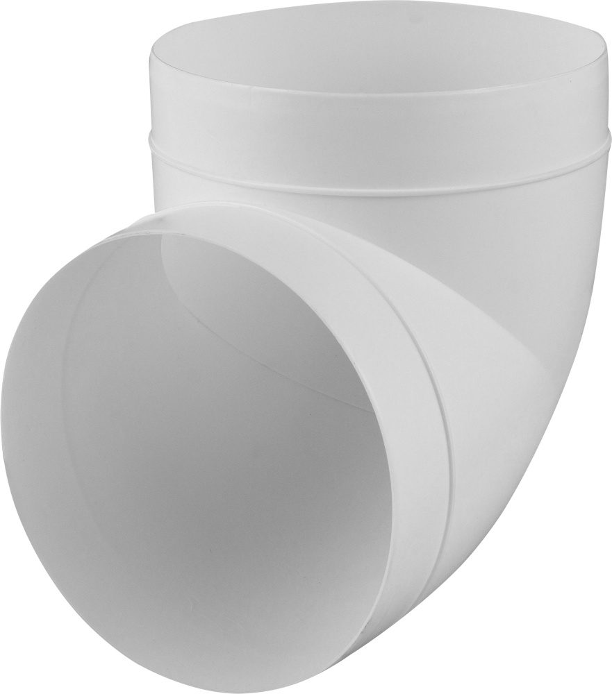 Колено для круглых воздуховодов D150 мм 90 градусов пластик - купить по ...