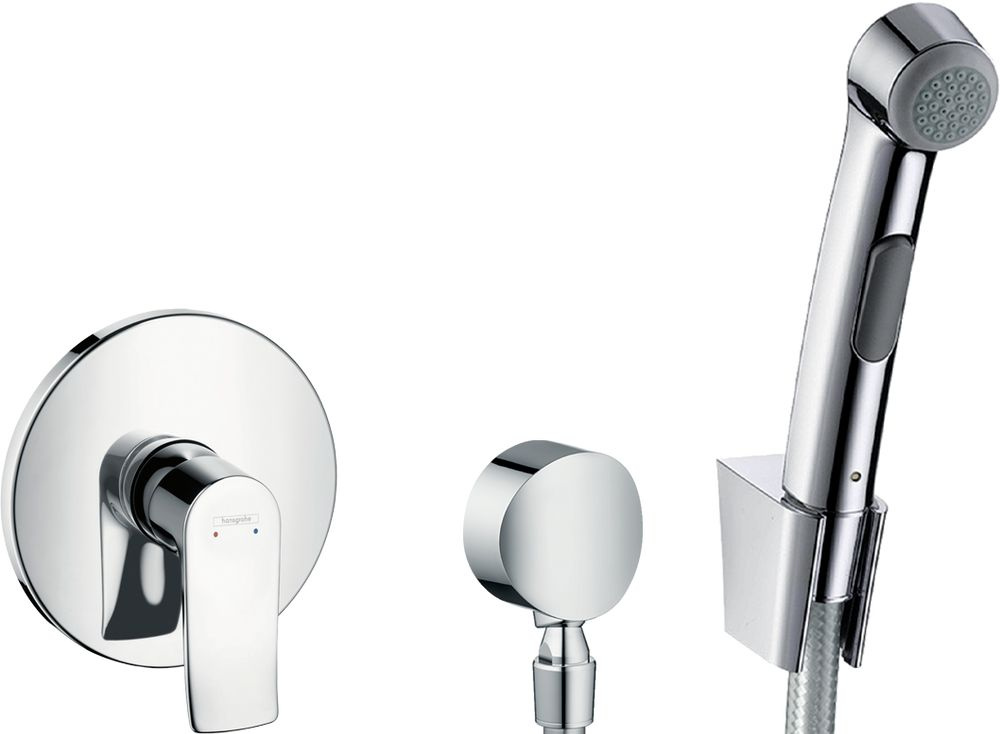 Гигиенический душ Hansgrohe 32128000 со смесителем, встраиваемый ...
