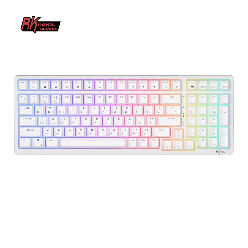 Механическая клавиатура Royal Kludge RK 98 RGB Series купить по низкой ...