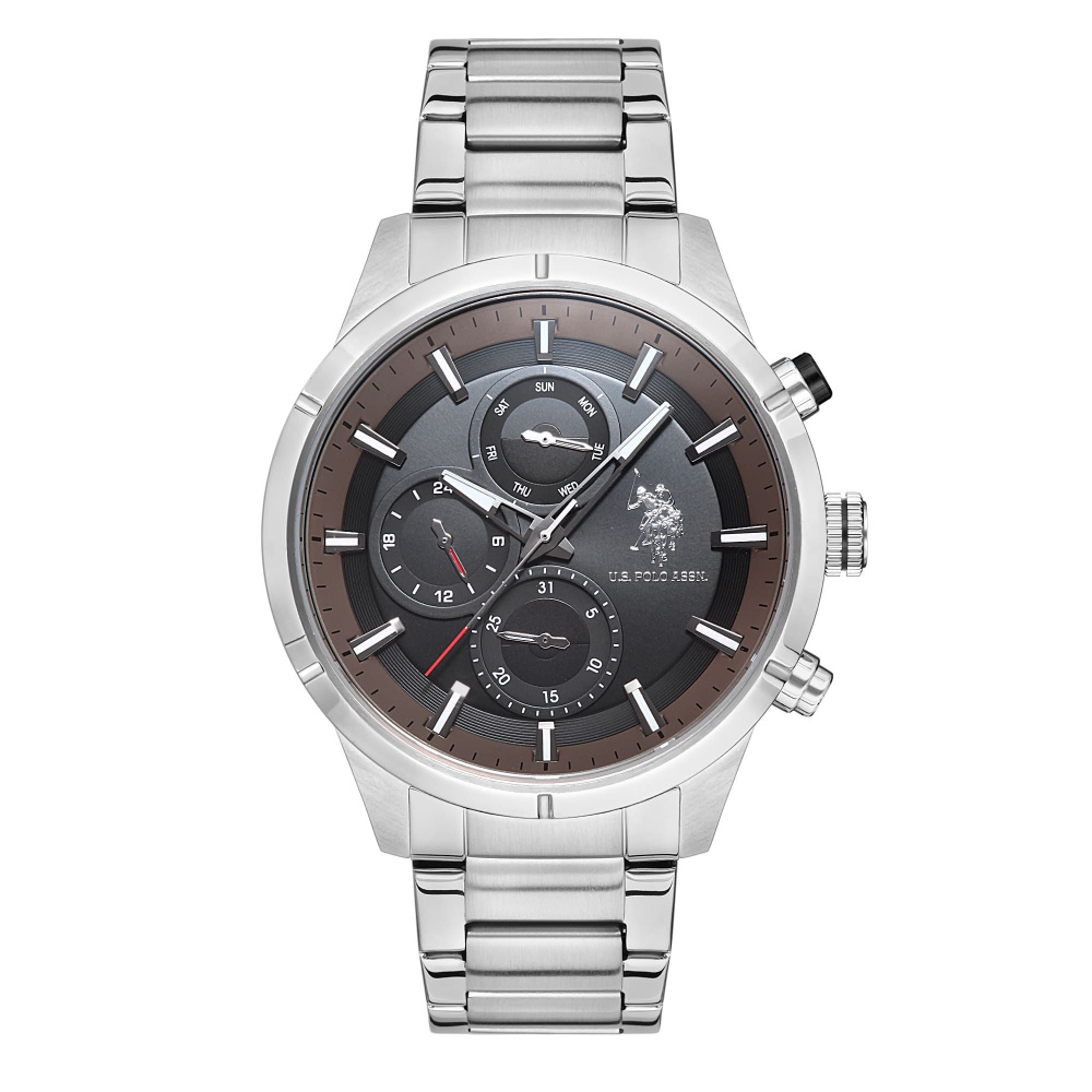 Часы наручные мужские U.S. POLO ASSN. USPA1014-02, Кварцевые, 46 мм ...