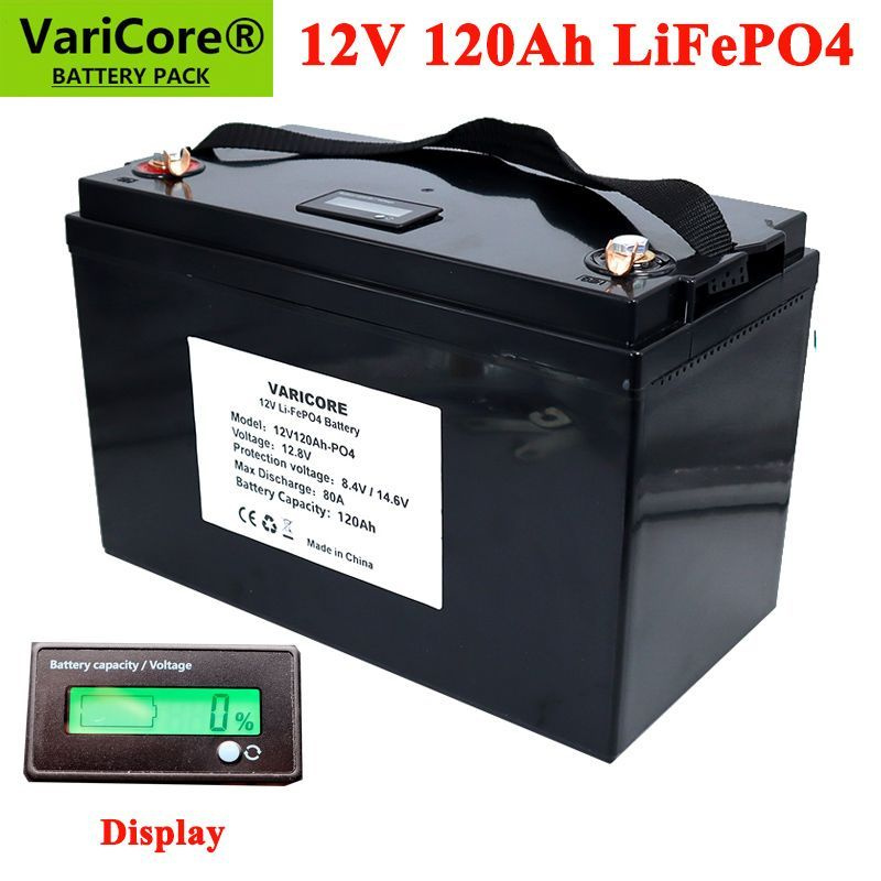 12В 120AH 4S литий-железо-фосфатная батарея 12.8В для гольф-кара ...