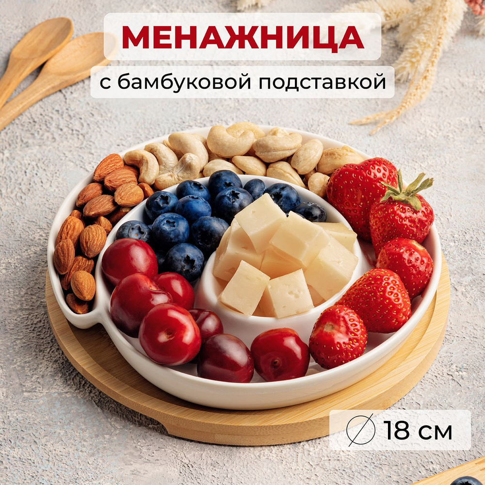 Elan Gallery Менажница "Улитка (Elan Gallery)", диаметр 18 см, 1 шт ...