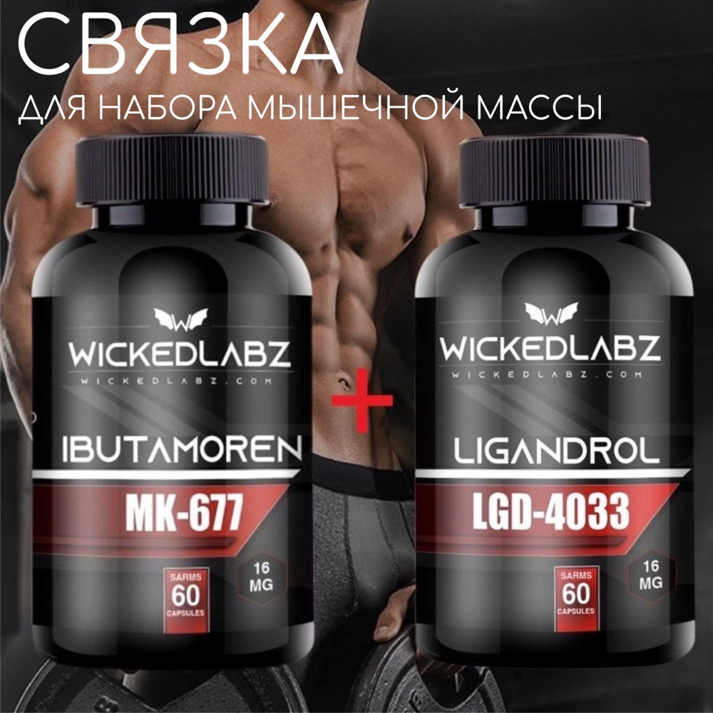 Лигандрол Ибутаморен 16 мг MK-677 LGD-4033 для набора мышечной массы купить на OZON по низкой ...