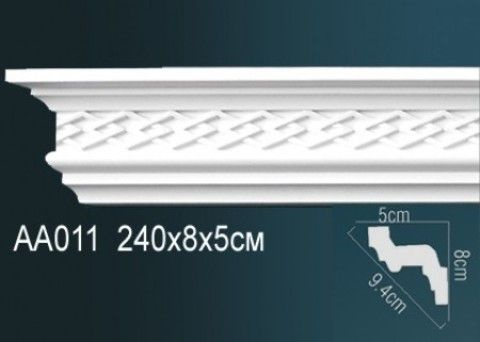 Карниз из полиуретана Perfect AA 011 (80*50*2400мм) - купить с ...