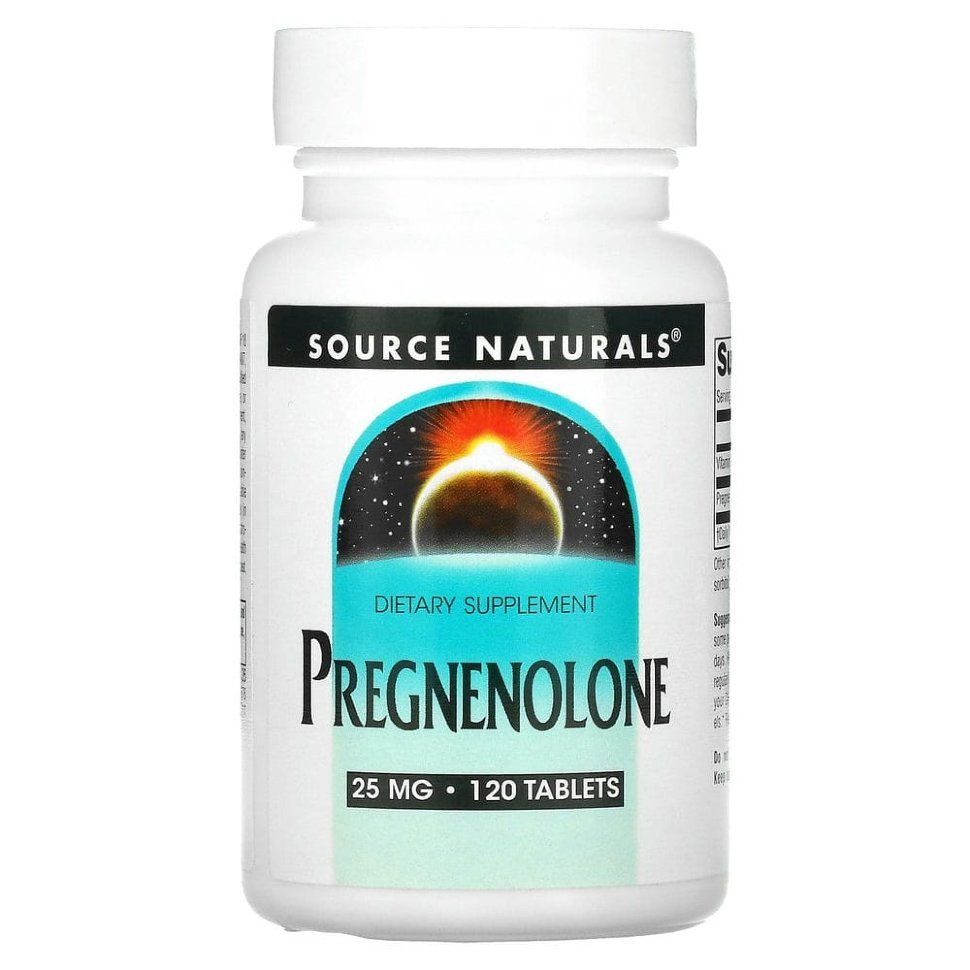 Source Naturals, прегненолон, 25 мг, 120 таблеток купить на OZON по низкой цене (2855017678)