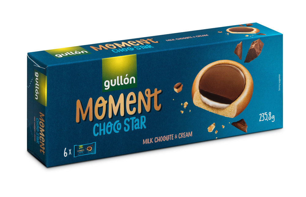 Тарталетки с молочным шоколадом Gullon Moment Choco Star milk chocolate ...
