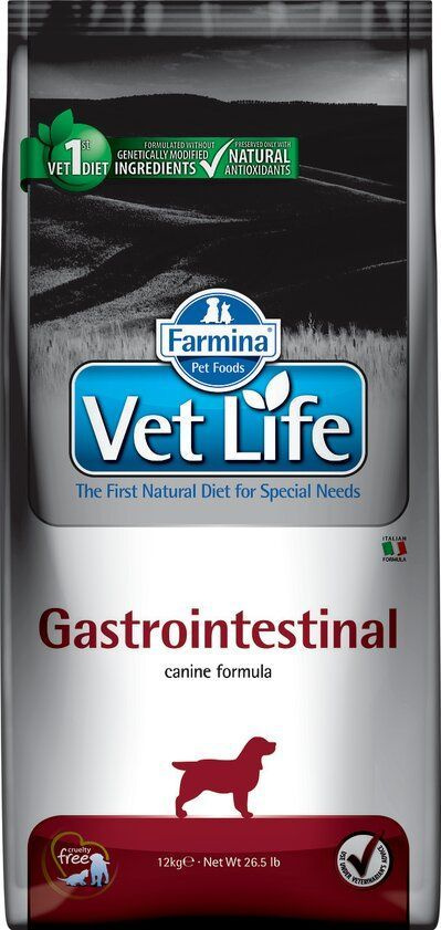 Сухой диетический корм для собак Farmina Vet Life Gastrointestinal при ...