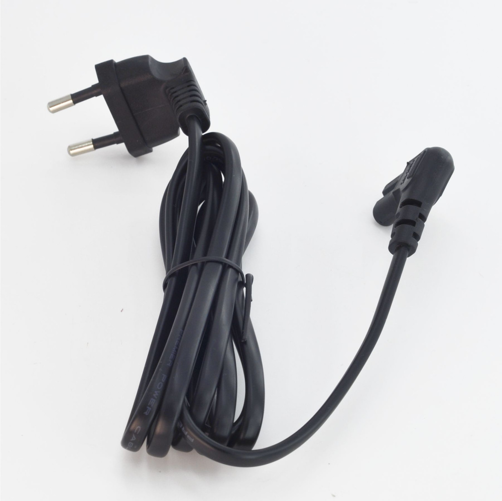 Кабель IEC kevdako угловой CEE 7/16 - C7, 2-pin, 2.5 А, 1.8 м - купить ...