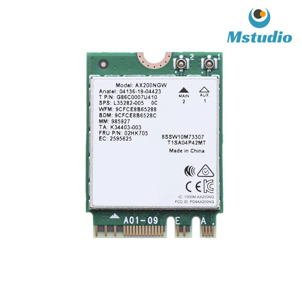 AX200NGW Wi-Fi 6E Беспроводная карта для ноутбука, Bluetooth 5.2 ...