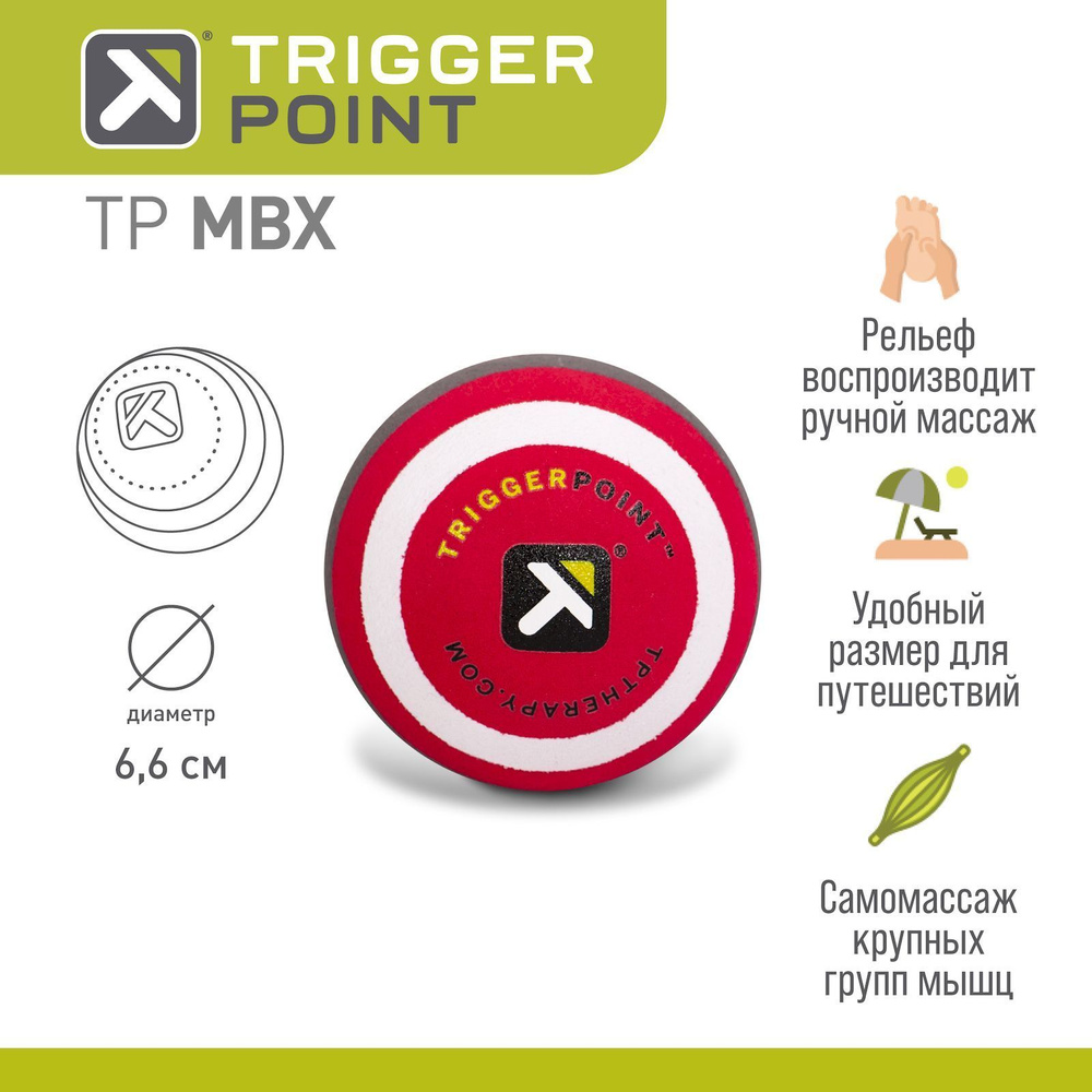 Массажный мяч Trigger Point MBX, 6.6 см, жесткий купить по низкой цене с доставкой в интернет ...