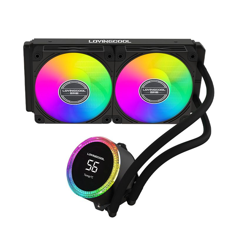 Система водяного охлаждения LOVINGCOOL CPU liquid Cooler T240 Black ...