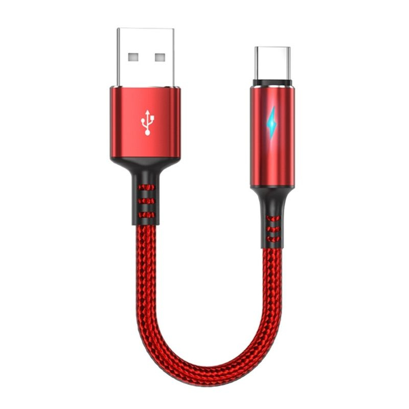 Кабель для передачи данных Usb Type C длиной 0 25 м красный купить с