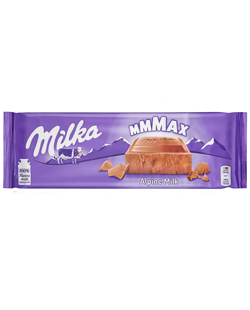 Шоколадная плитка Milka Alpine Milk Max, 270гр - купить с доставкой по ...
