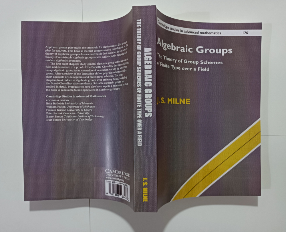 Algebraic Groups by J. S. Milne - купить с доставкой по выгодным ценам ...