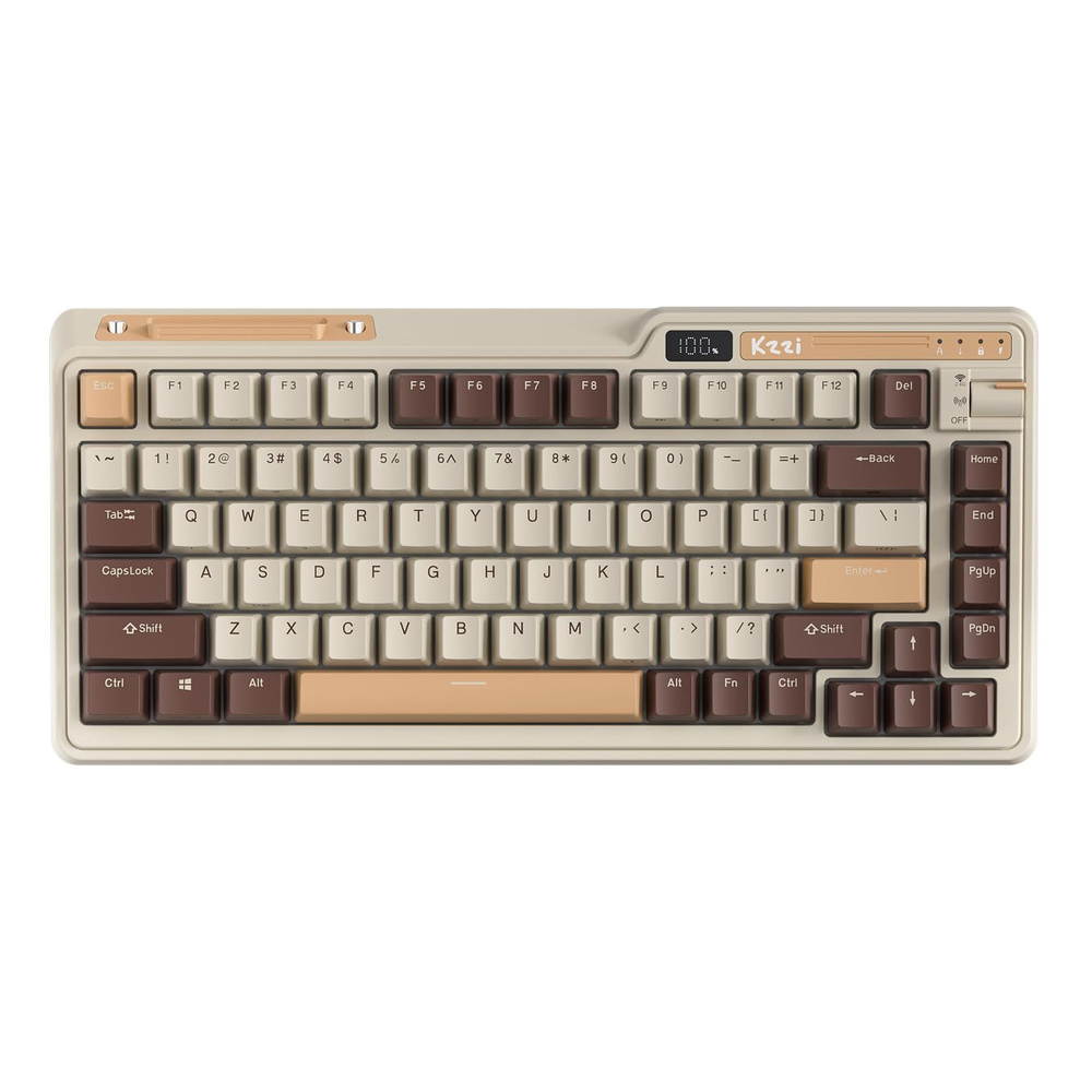 RK Royal Kludge Игровая клавиатура беспроводная KZZI K75, (RK Red ...