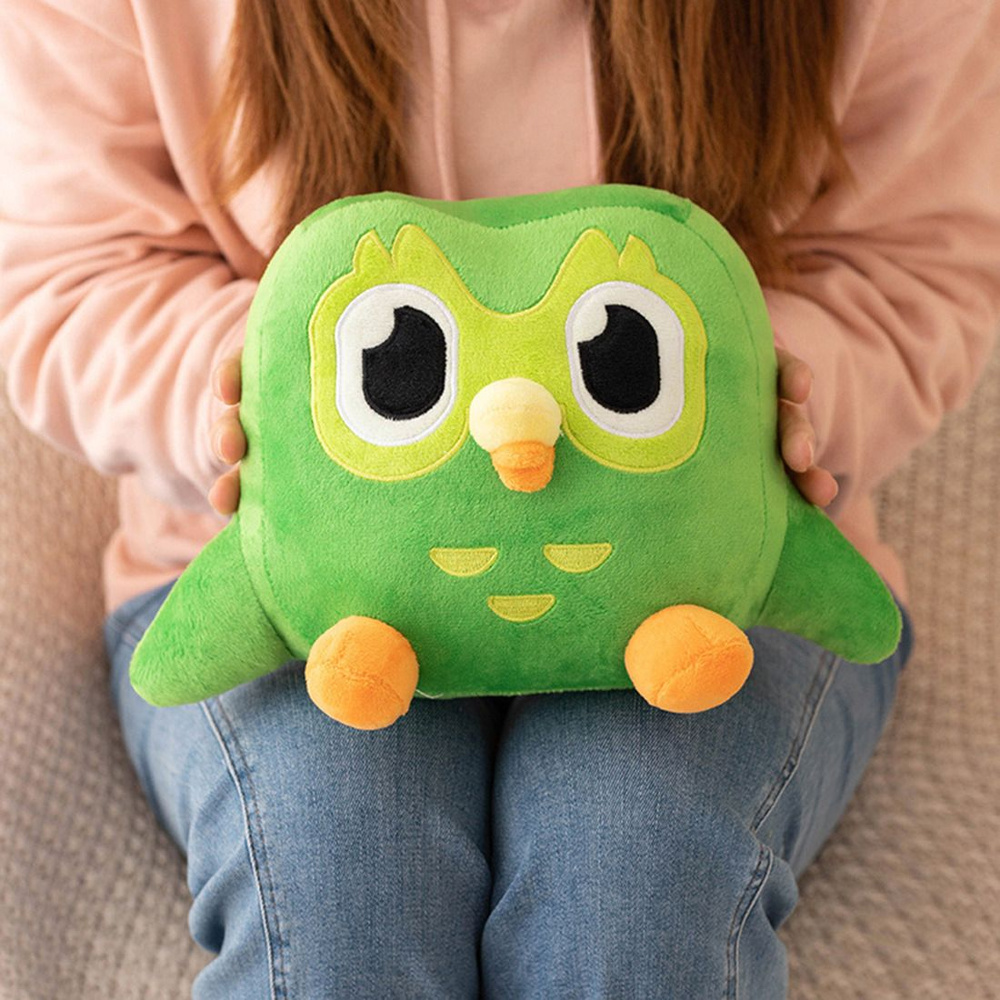 Мягкая игрушка Duolingo Green Owl 20X30cm - купить с доставкой по ...