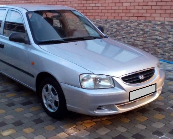 Бампер передний HYUNDAI ACCENT Хендай Акцент СЕРЕБРИСТЫЙ - купить с ...