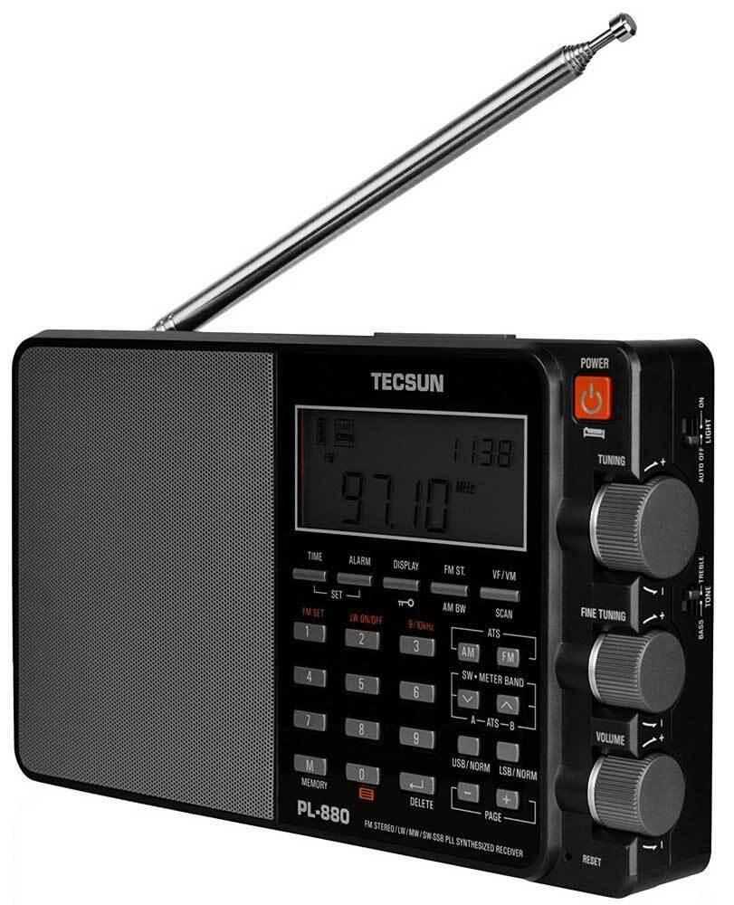 Всеволновый профессиональный радиоприемник Tecsun PL-880 купить по ...