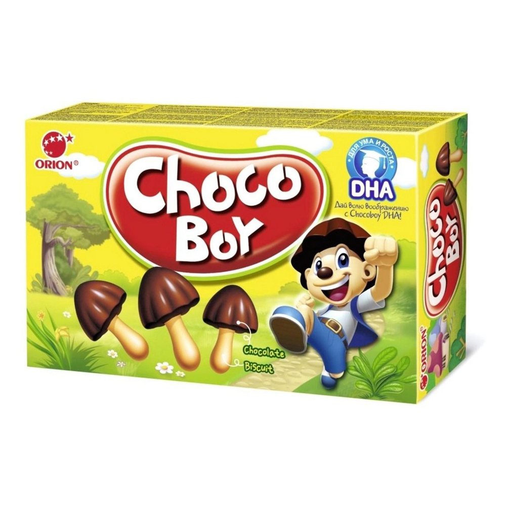 Печенье Orion Choco Boy бисквитное 45 г - купить с доставкой по ...