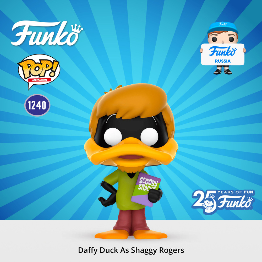Фигурка Funko POP! WB 100th Looney Tunes X Scooby-Doo Daffy Duck As ...