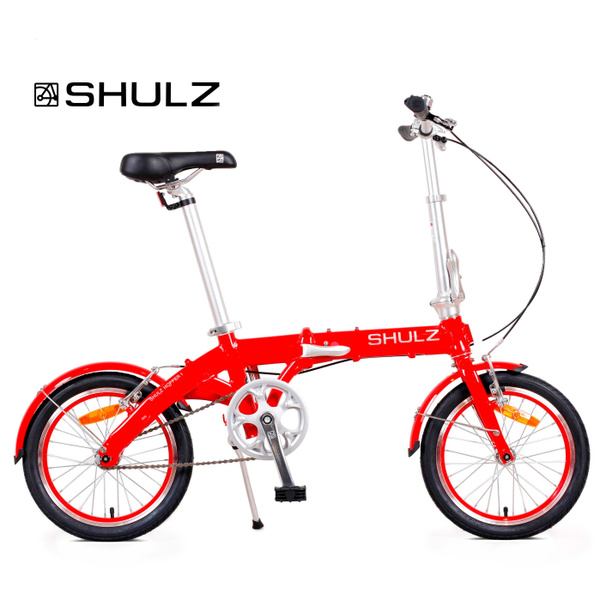 Складной велосипед Shulz Hopper красный купить на OZON по низкой цене (388257873)