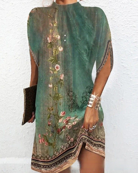 Платье Женский KERNA зеленый Средний Лавсан Значки, размер 44 Без застежки облегающий купить c ...