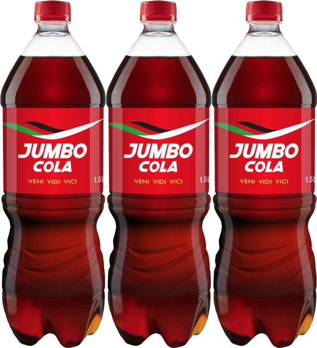 Газированный напиток Jumbo Cola 1,5 л, комплект: 3 упаковки по 1.5 л ...