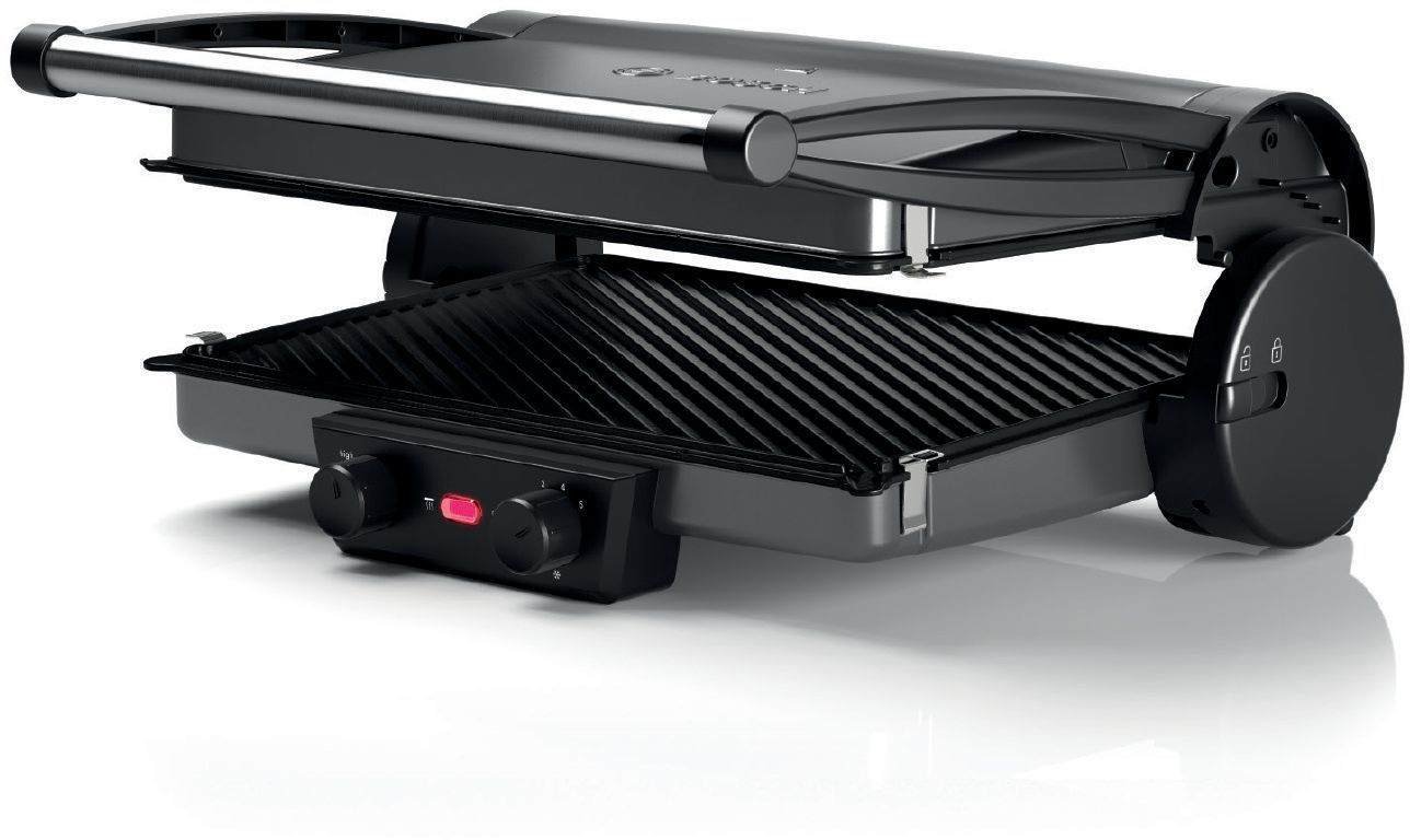 Электрогриль Bosch TCG4215 2000Вт серебристый/черный купить на OZON по ...