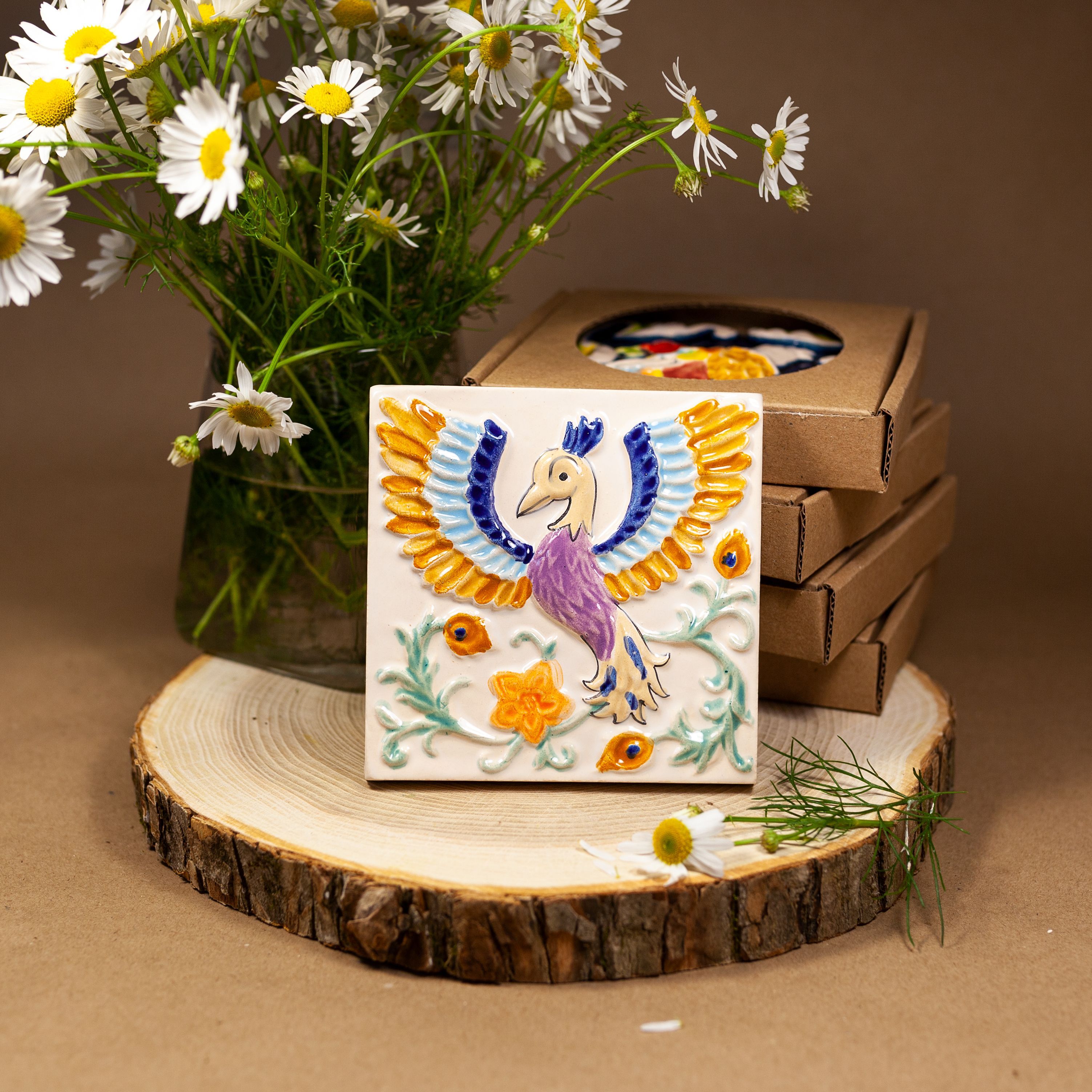 Украшение настенное интерьерное Ярославская майолика белый десятка купить по доступным ценам