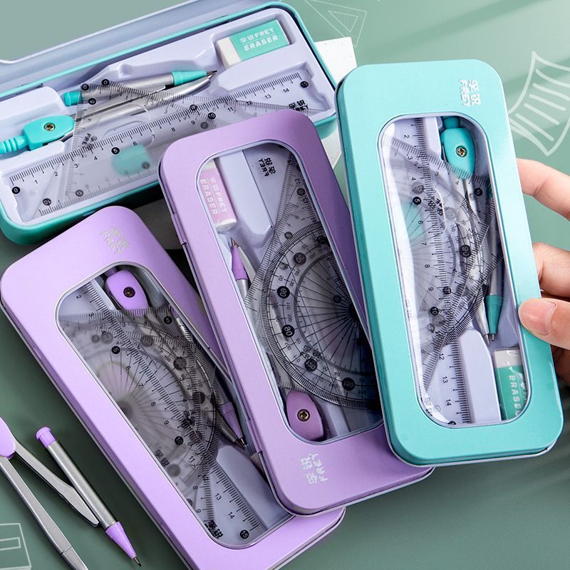 Циркуль школьный / готовальня, канцелярия для школы набор из 7 ...