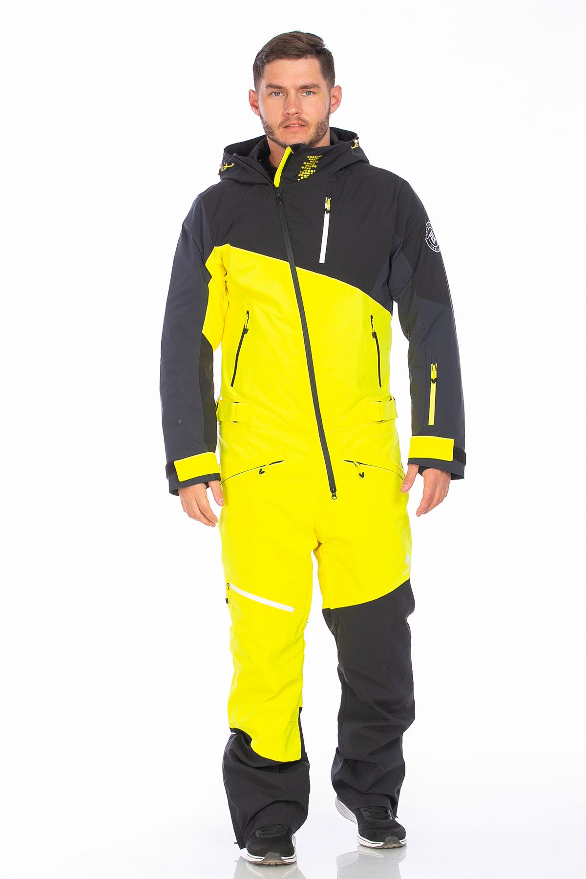 Комбинезон FORCELAB мужской спортивный горнолыжный, желтый, Мужской ...