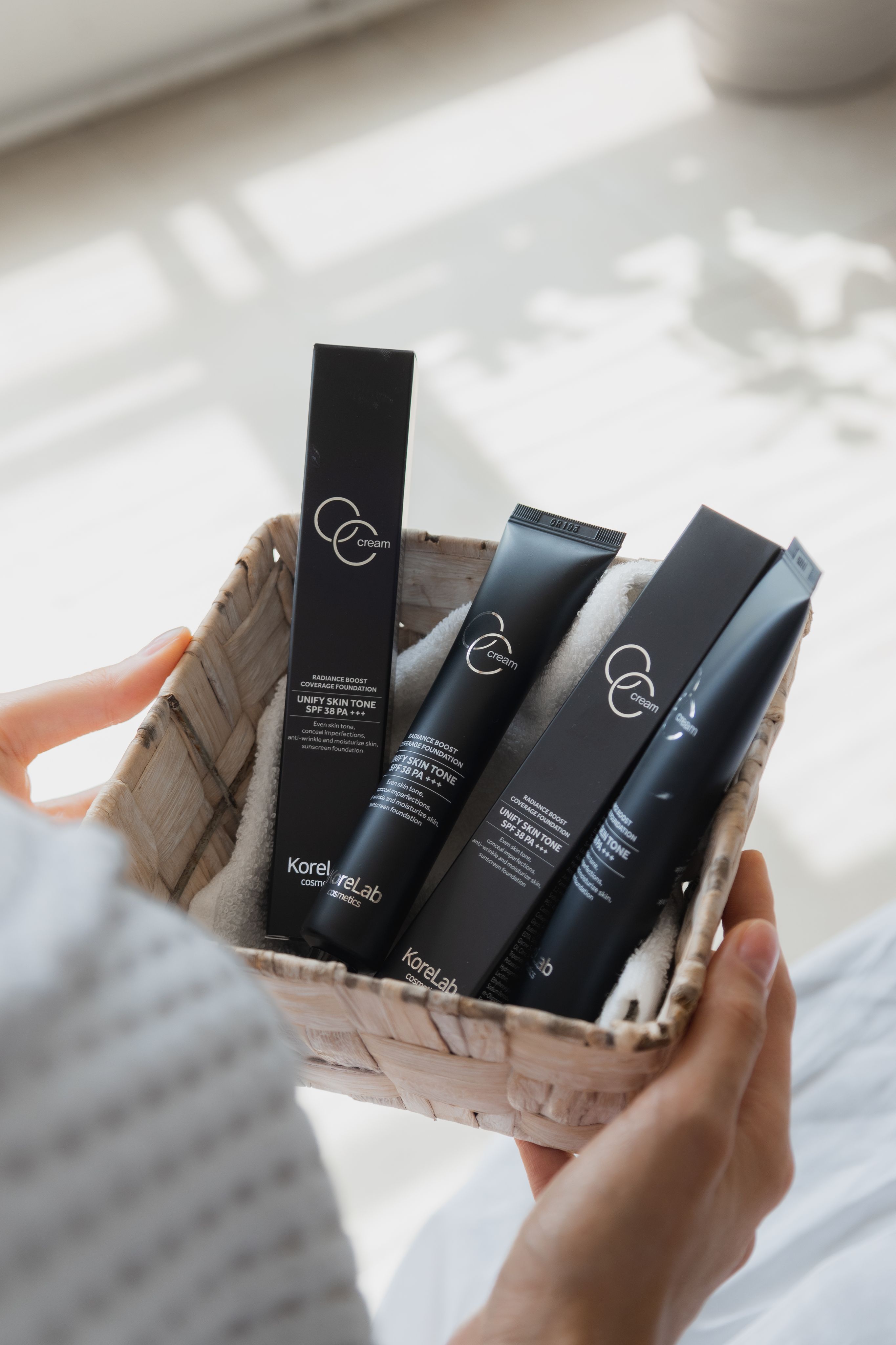 Тональный крем для лица KoreLab Корректирующий СС крем из Кореи с SPF ...