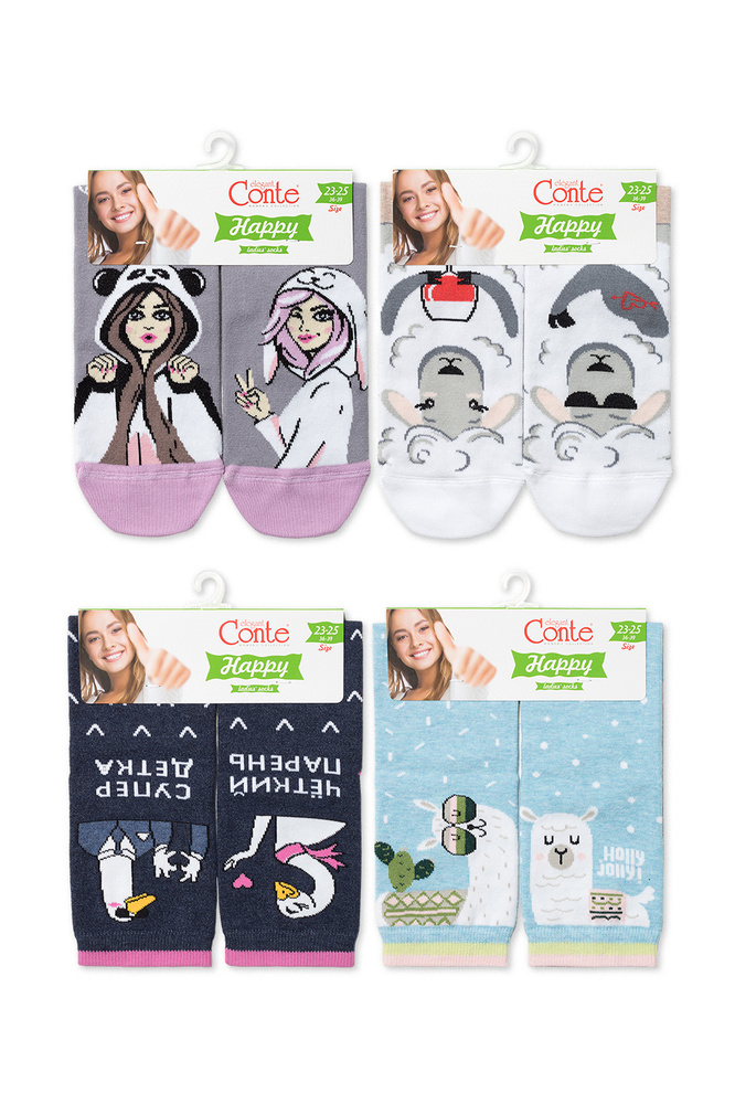 Conte Комплект носков, 4 пары - купить с доставкой по выгодным ценам в интернет-магазине OZON ...
