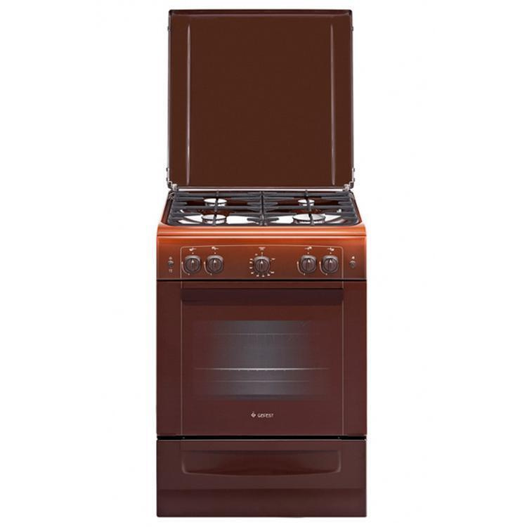Gefest 6100-02 0010 60 см Газовая плита, 4 конфорки, коричневая купить c доставкой на OZON по ...