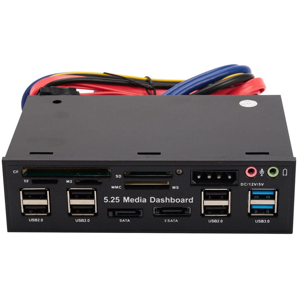 5,25-дюймовый USB 3.0 передняя панель ПК 3.0/2.0 концентратор E-Sata ...