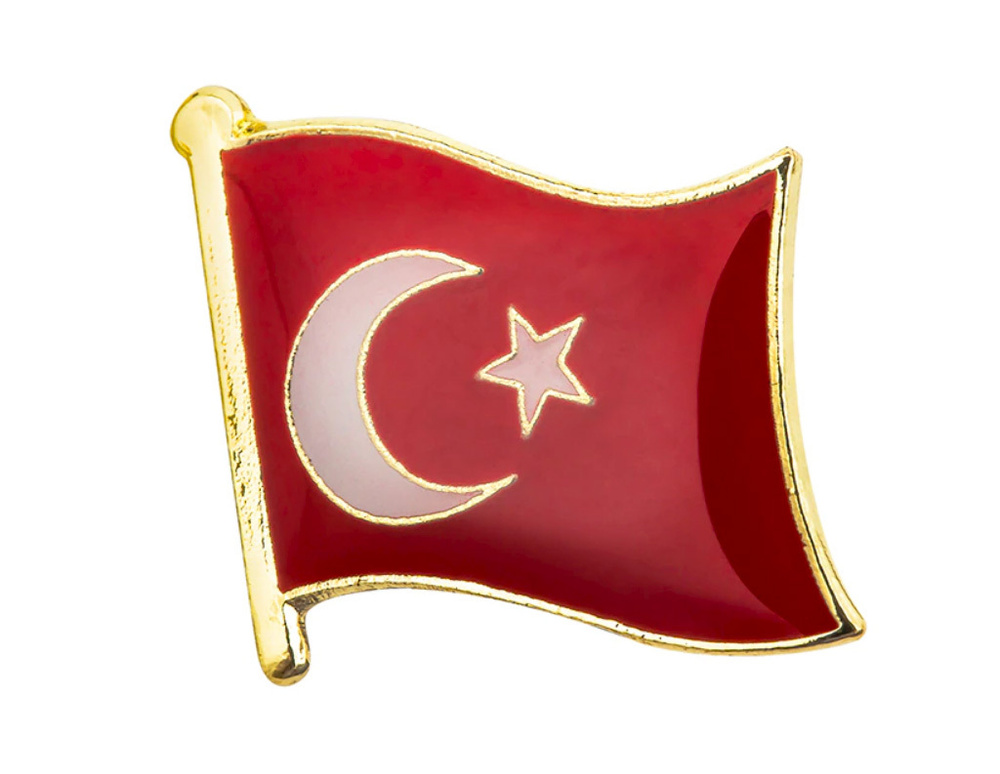 Значок. Флаг Турции / Turkey - купить с доставкой по выгодным ценам в ...