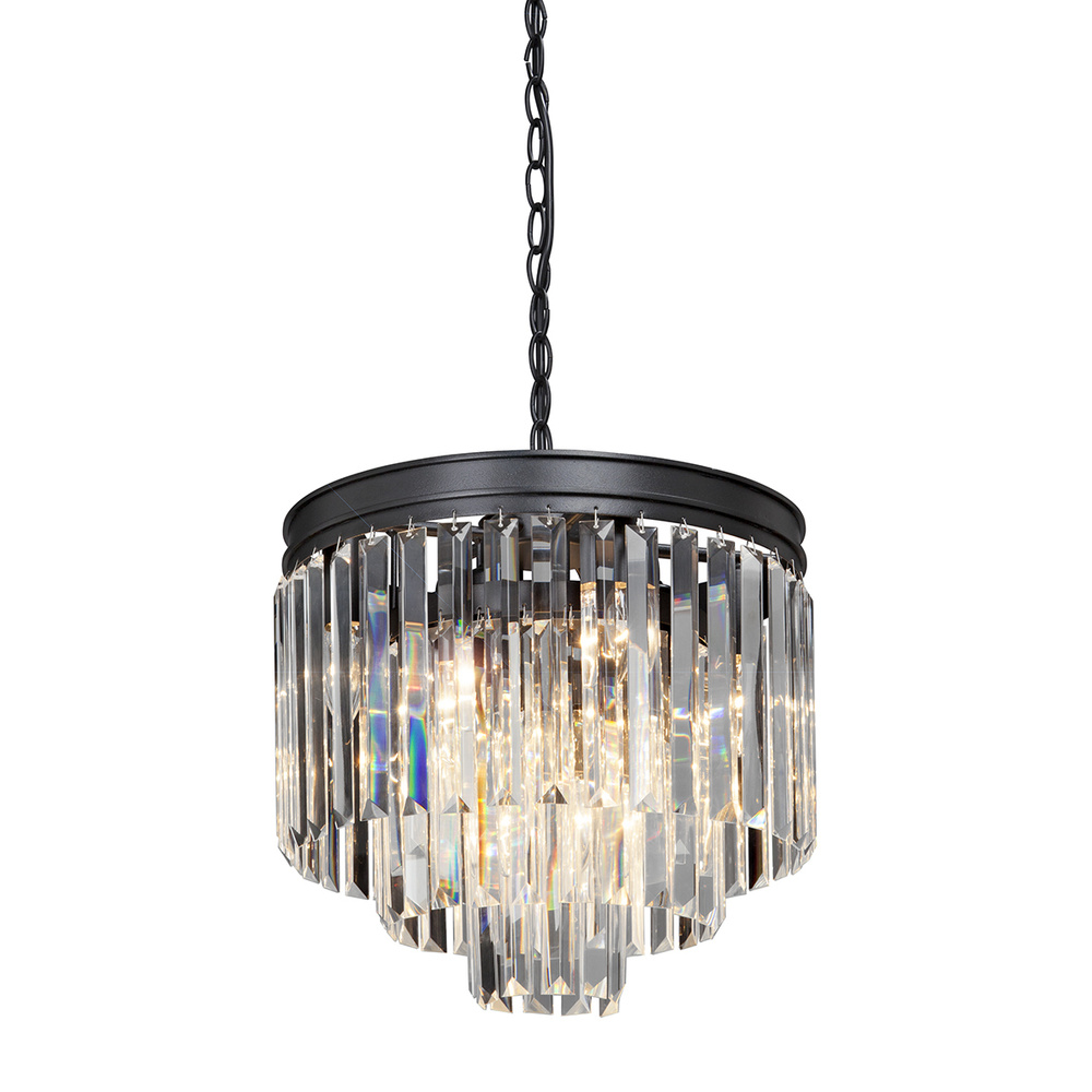 Люстра подвесная Vitaluce V5172-1/4+4+1 , 9 ламп 27м2, Е14, 40Вт, цвет чёрный матовый. купить на ...