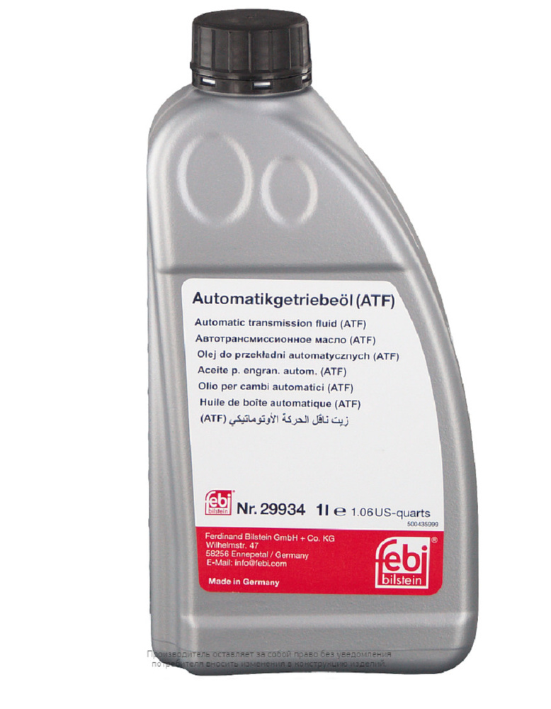 FEBI Автотрансмиссионное масло (ATF) 29934 - купить по выгодной цене в ...