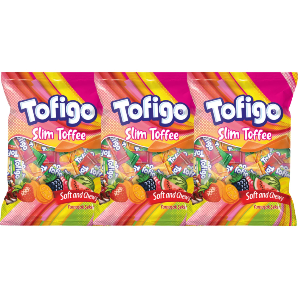 Жевательные конфеты Tofigo Slim Toffee, 3 упаковка по 500 г купить на ...