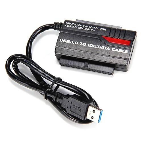 Адаптер USB3.0 IDE+SATA KS-462 USB Am для 2.5 SSD-HDD + внешний блок ...